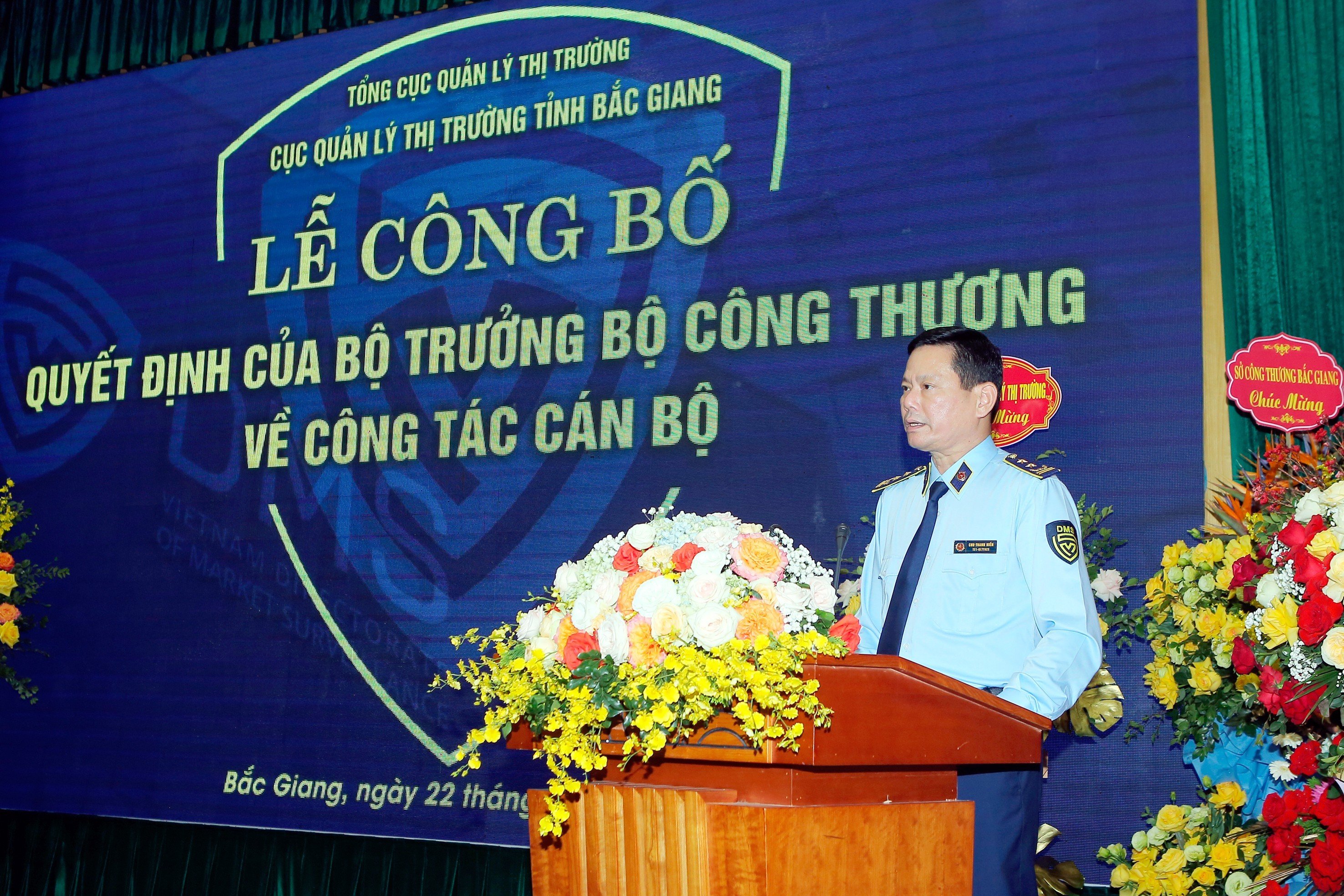 Công bố Quyết định bổ nhiệm Cục trưởng Cục Quản lý thị trường tỉnh Bắc Giang - Trang thông tin ...